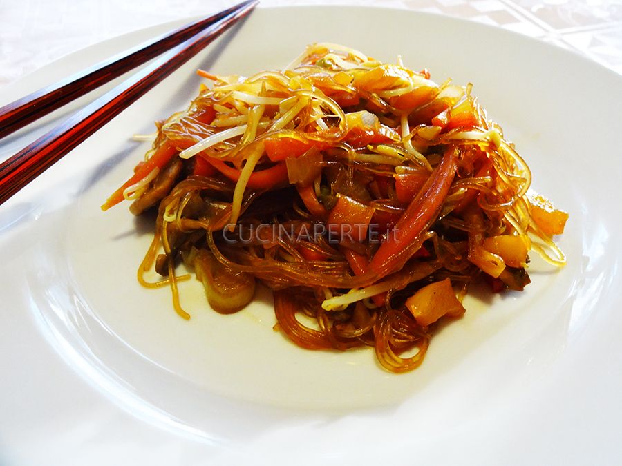 Spaghetti di Soia Saltati alle Verdure - Cucina per Te