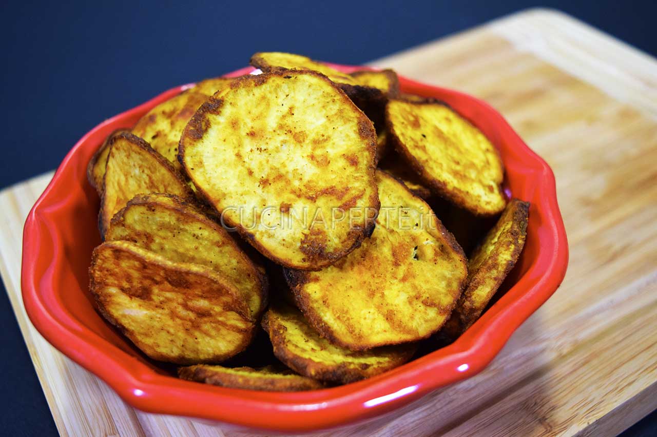 Chips di patate dolci al forno - Cucina per Te
