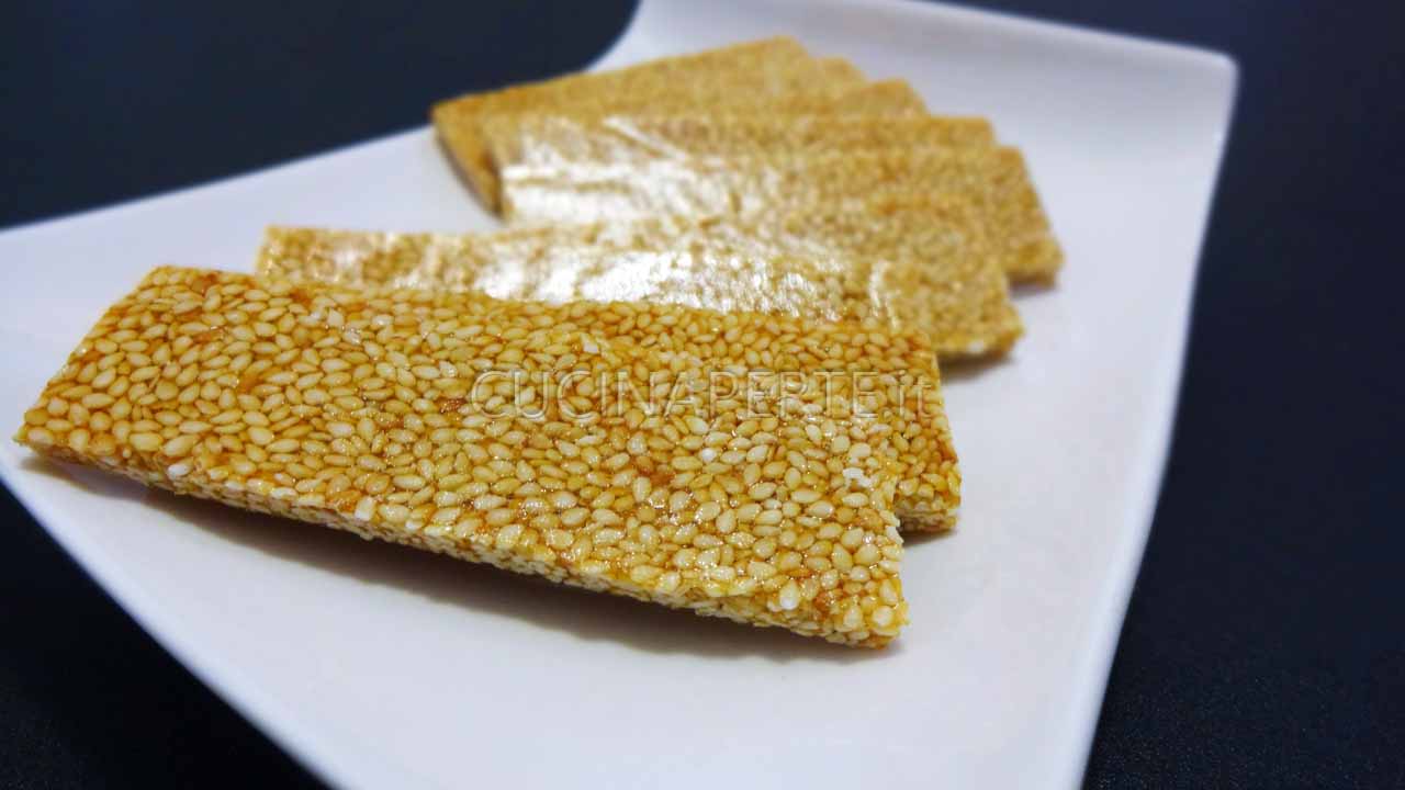 Croccante al Sesamo e Miele - Cucina per Te