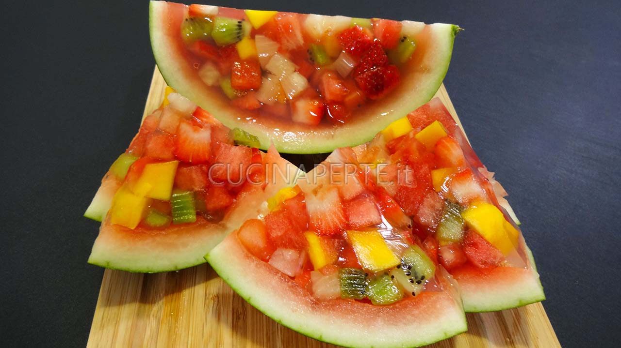 Macedonia in anguria gelèe - Cucina per Te