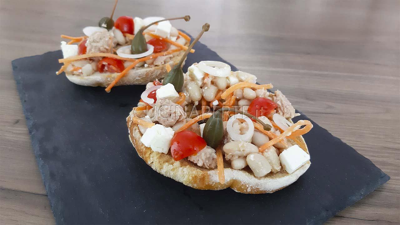 Fresella con Fagioli (Frisella) - Cucina per Te